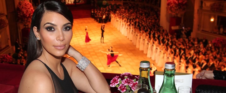 Kim Kardashian Sheer Dress at Vienna Opera Ball | POPSUGAR Fashion