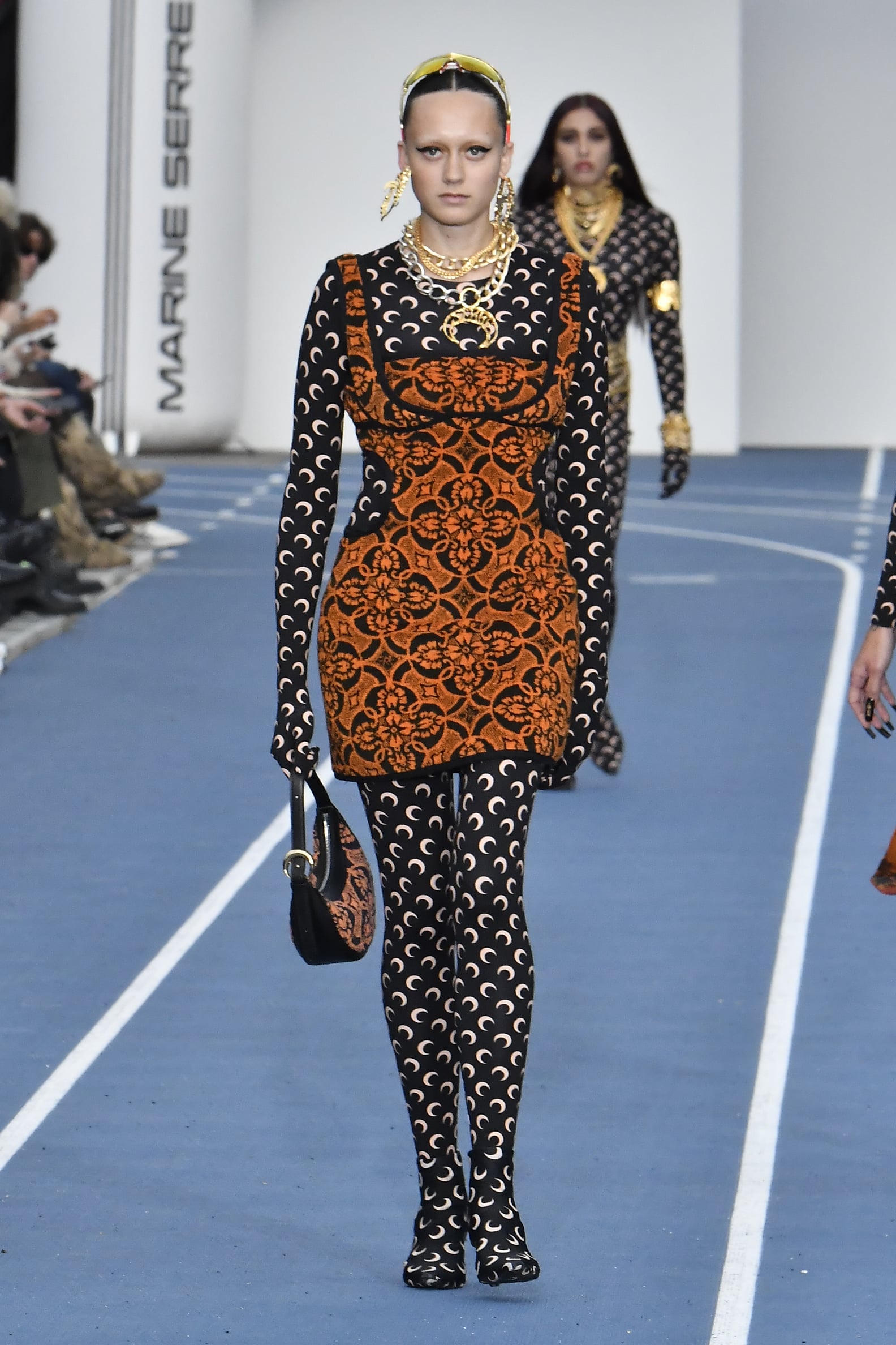 Lourdes Leon in a Marine Serre Catsuit on the Runway | PS Fashion