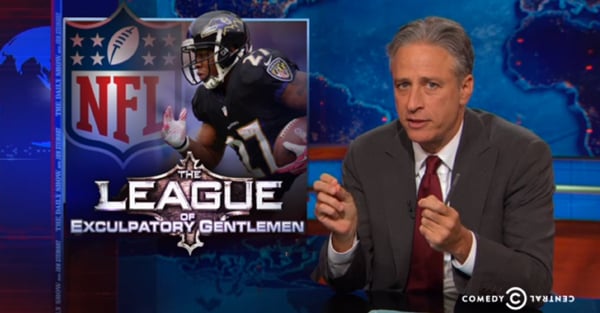 Jon Stewart on the Ray Rice Controversy | Video | POPSUGAR Celebrity