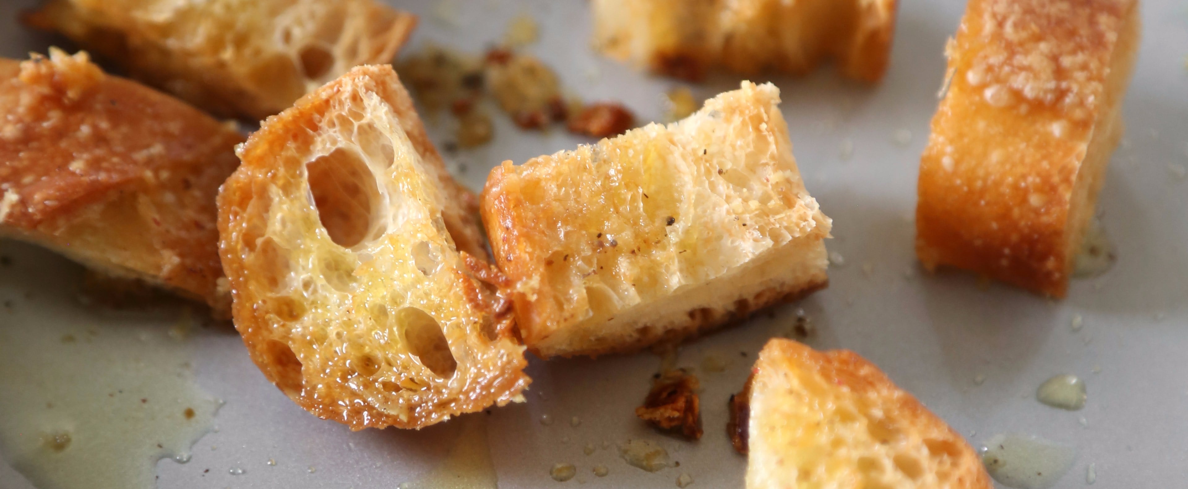 Cheesy Garlicky Croutons Recipe | PS Food