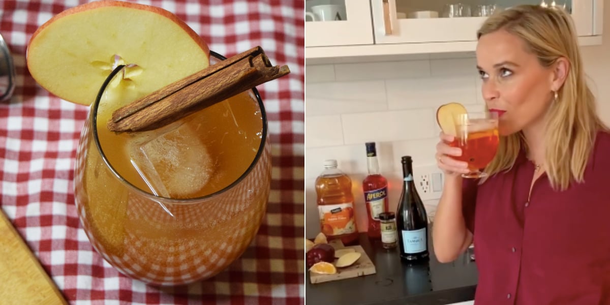 Reese Witherspoon Fizzy Apple Cider Cocktail | PS Food