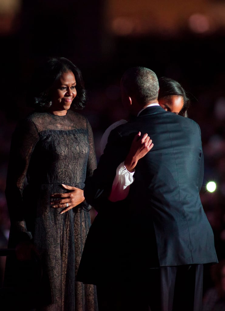 Michelle Obama Wearing Jason Wu Navy Dress | POPSUGAR Fashion