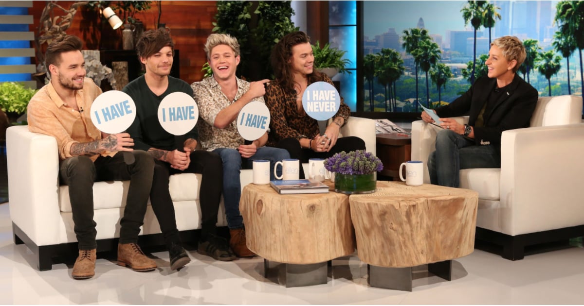 One Direction Plays Never Have I Ever on Ellen November 2015 | POPSUGAR ...