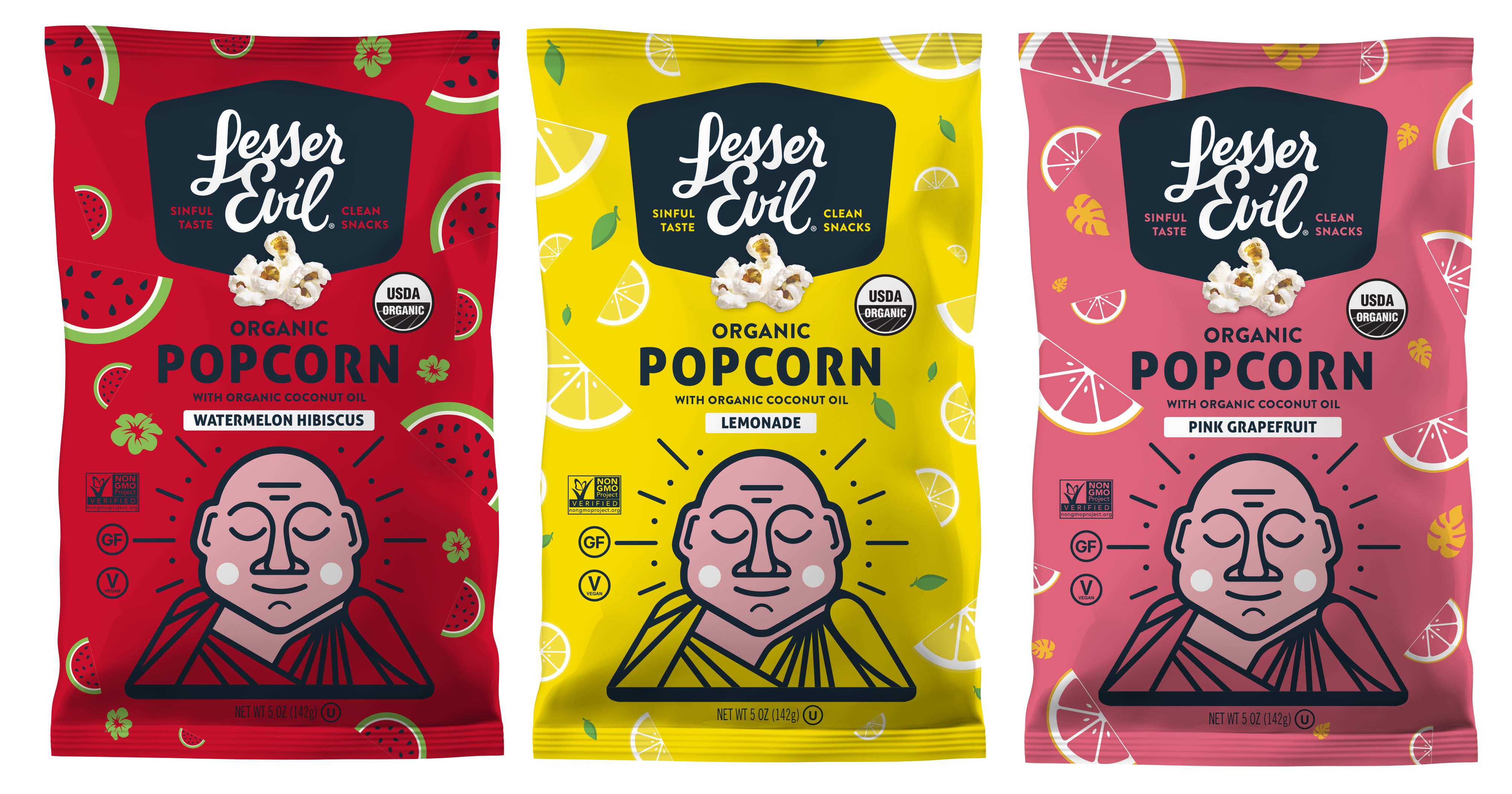 LesserEvil's Lemonade, Grapefruit, and Watermelon Popcorn | POPSUGAR Food