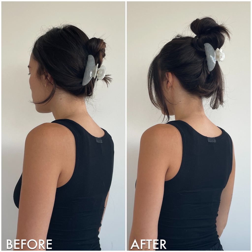 I Tried Tiktoks Double Bun Claw Clip Hack On Fine Hair Popsugar Beauty