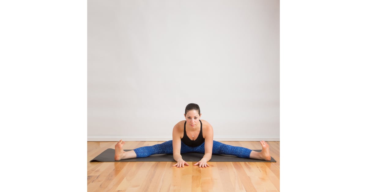 Seated Straddle | Best Hamstring Stretches | POPSUGAR Fitness Photo 11