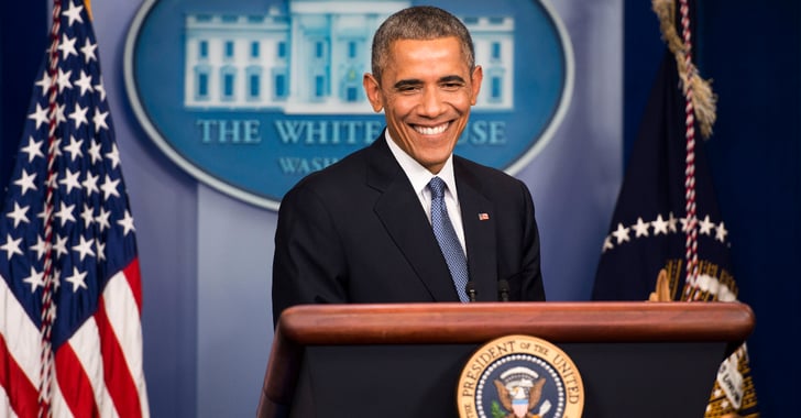 Barack Obama Singing "Uptown Funk" Lip Dub | POPSUGAR Celebrity