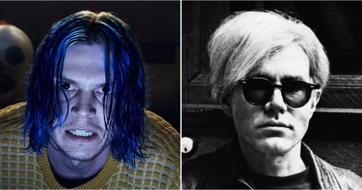 Evan Peters as Andy Warhol on AHS Cult | POPSUGAR Entertainment