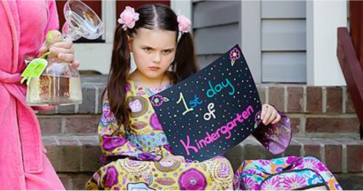 Funny First Day of Kindergarten Picture | POPSUGAR Family