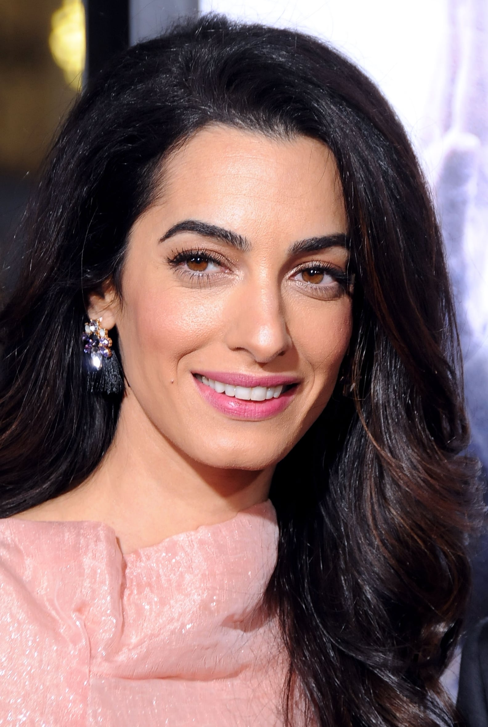 Amal Clooney Wearing a Pink Dress | PS Fashion
