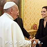 Angelina Jolie Meets Pope Francis | POPSUGAR Celebrity