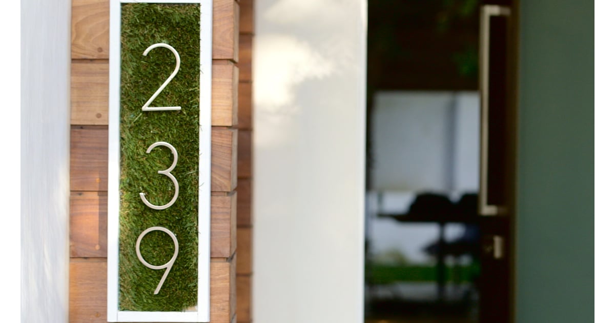 House Number Sign DIY | POPSUGAR Home