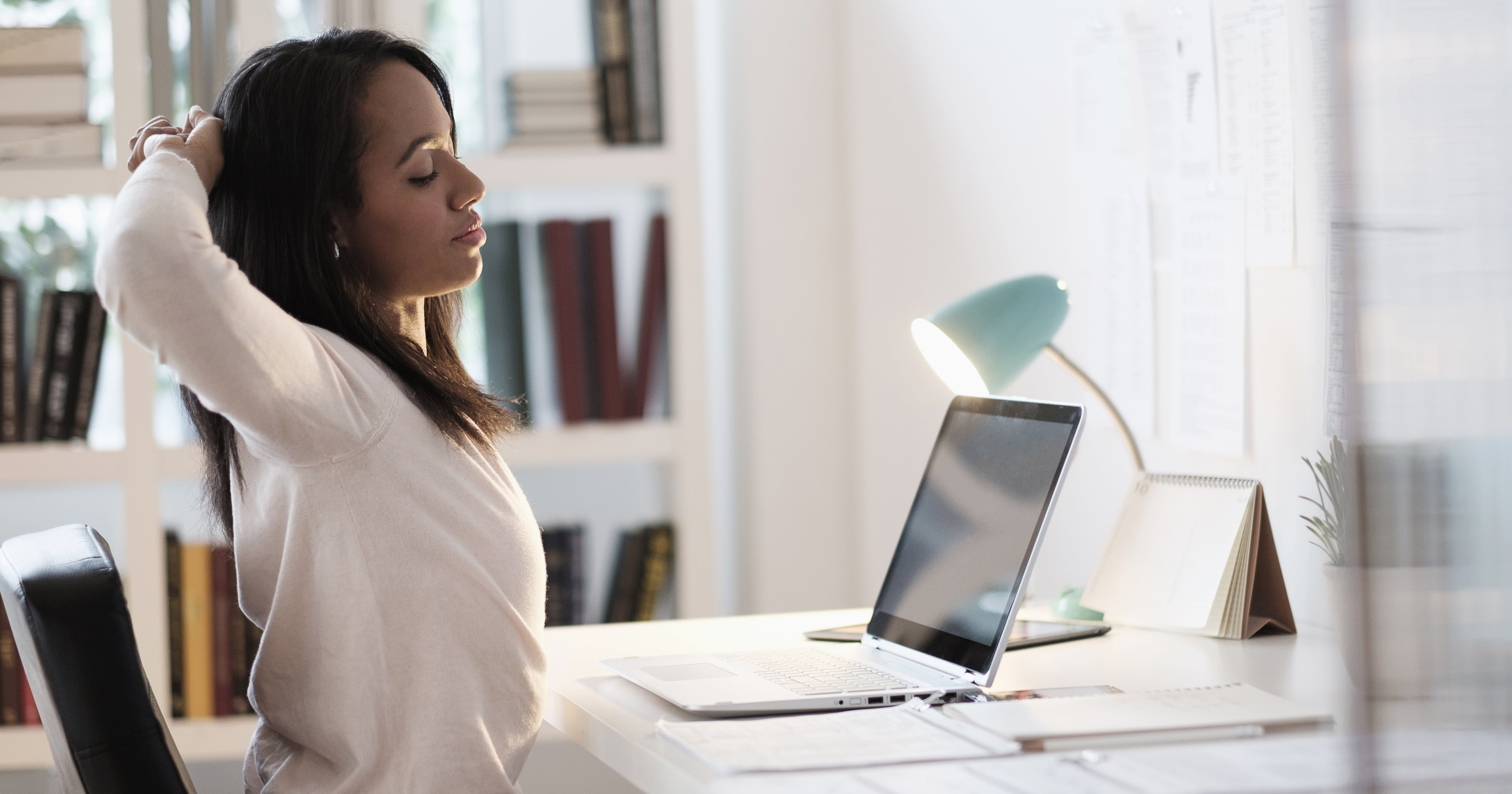 Kayla Itsines Work-From-Home Stretches | PS Fitness