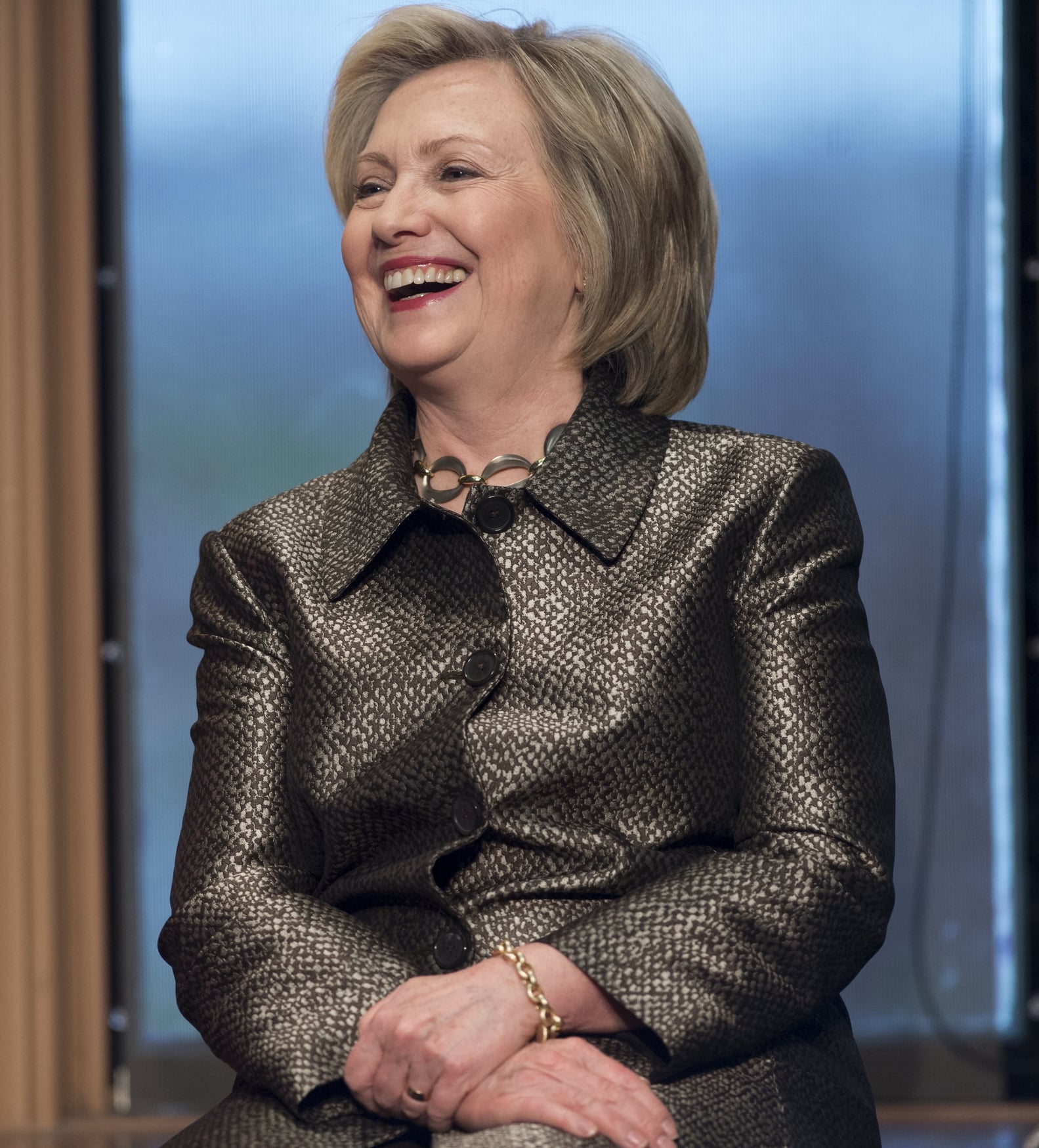 Hillary Clinton's Silver Jacket For Post-Election Interview | PS Fashion