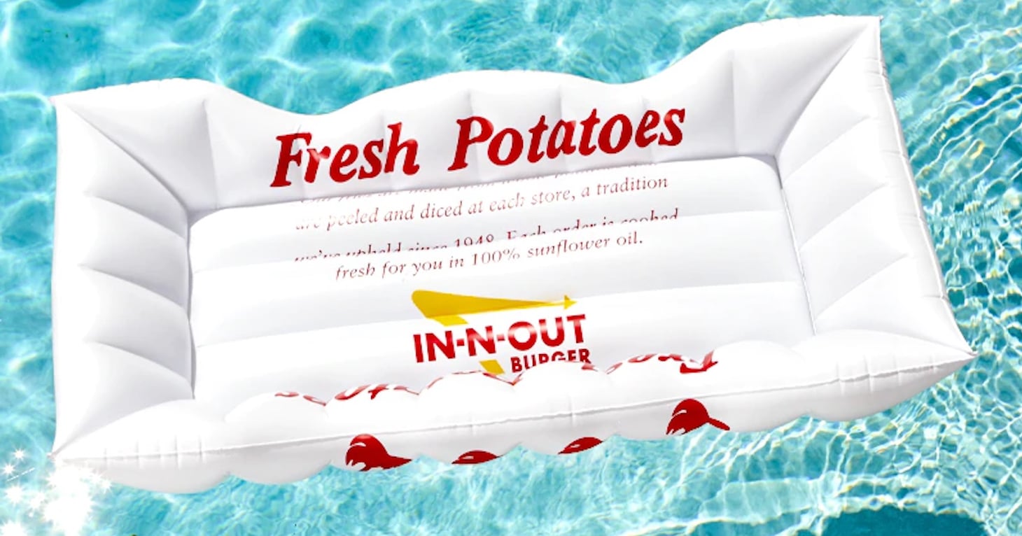 In-N-Out French-Fry-Boat Pool Float | PS Smart Living