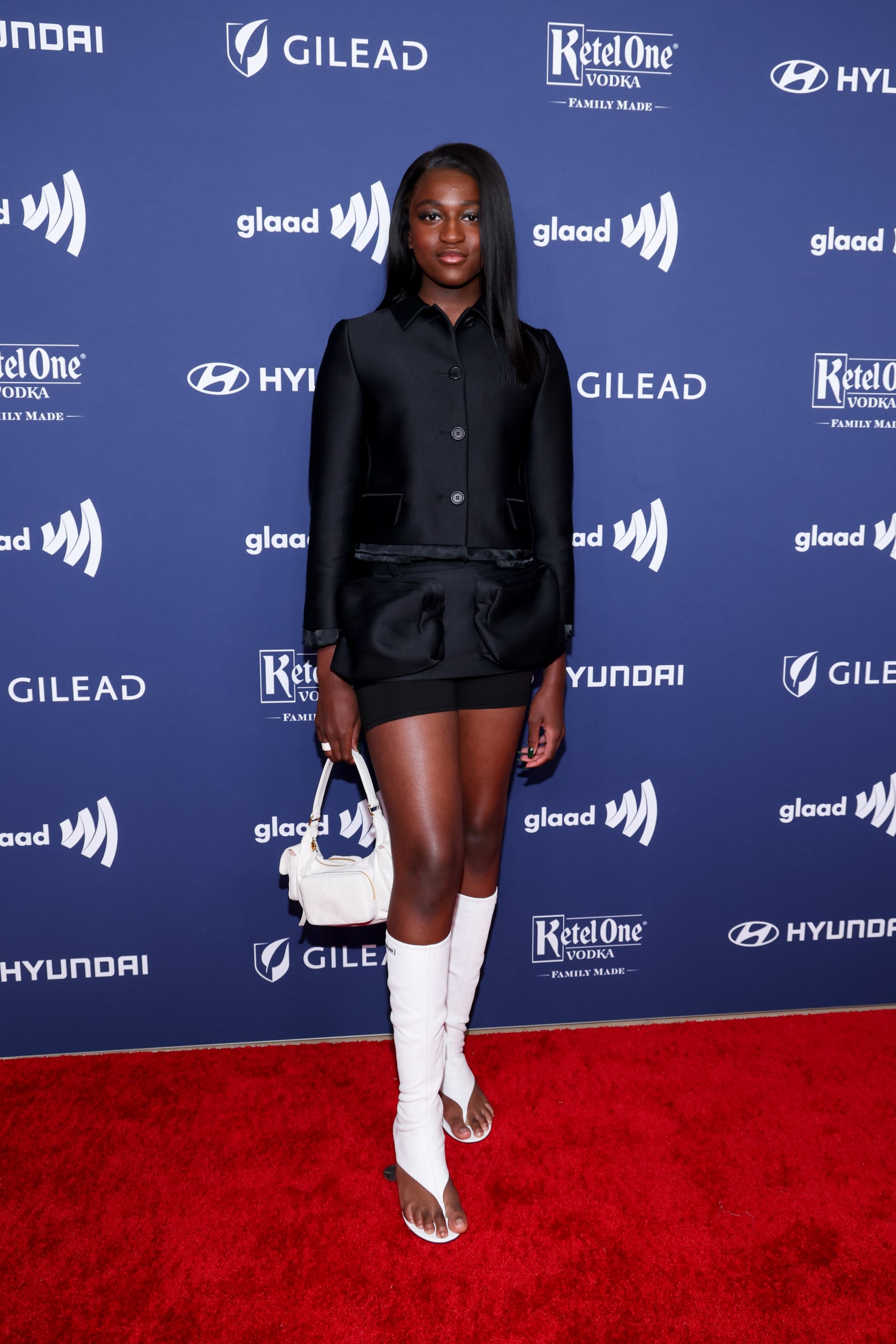 Zaya Wade's Miu Miu Thong Boots at the GLAAD Awards | PS UK Fashion
