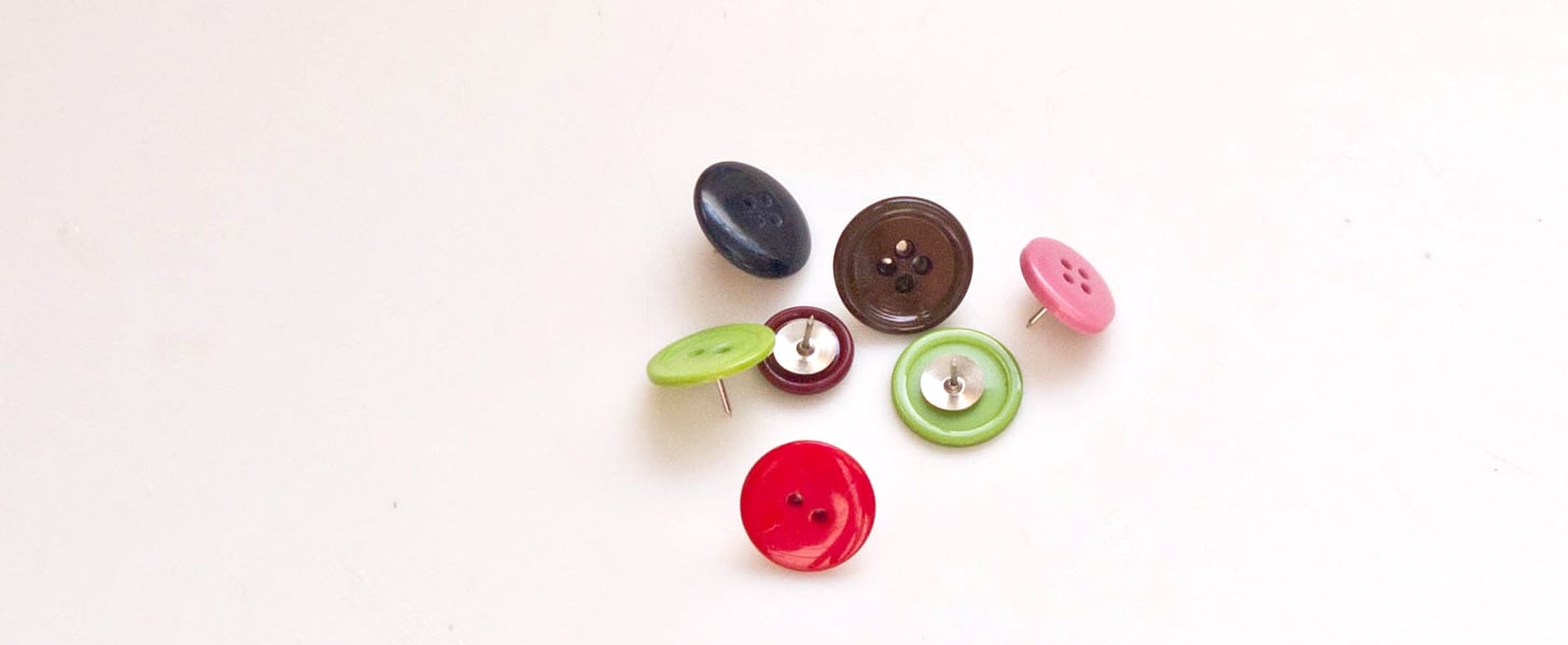 DIY Button Thumbtacks | PS Smart Living