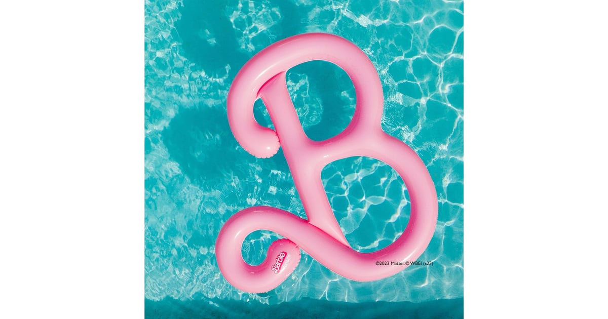 A Barbie-Inspired "B"-Shaped Pool Float | Funboy x Barbie The Movie ...