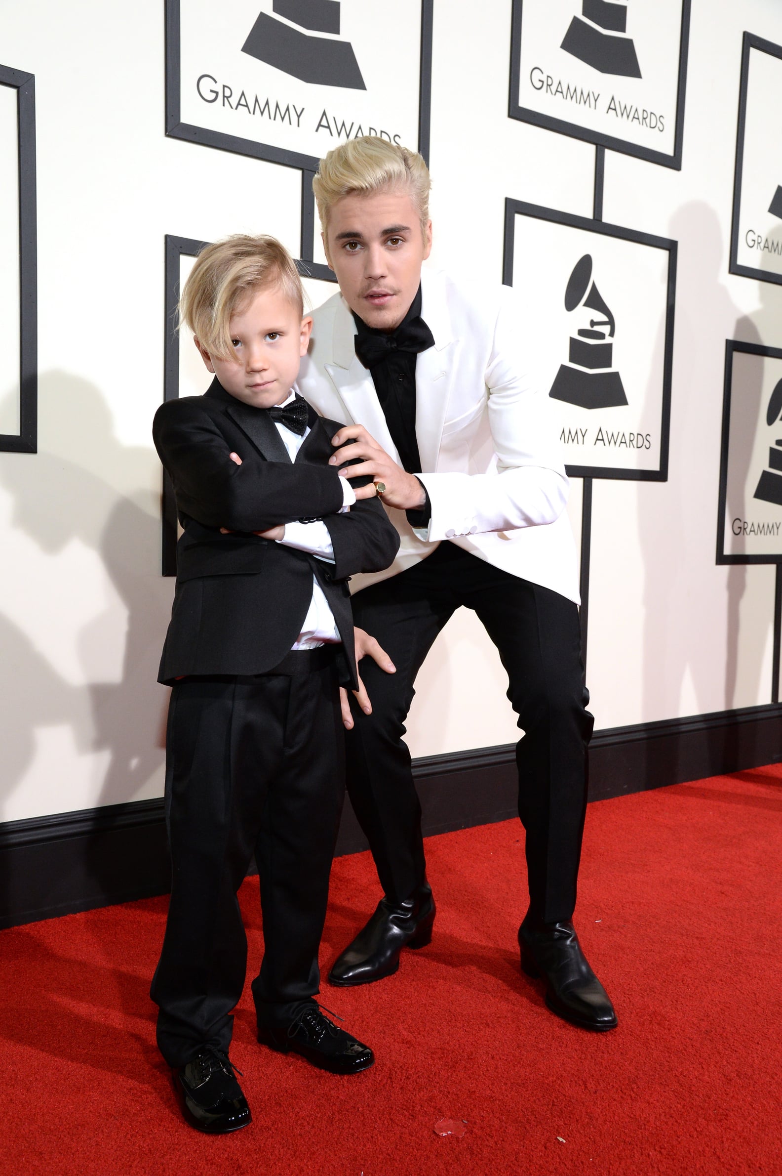 Justin Bieber and His Little Brother at the Grammys 2016 | PS Celebrity