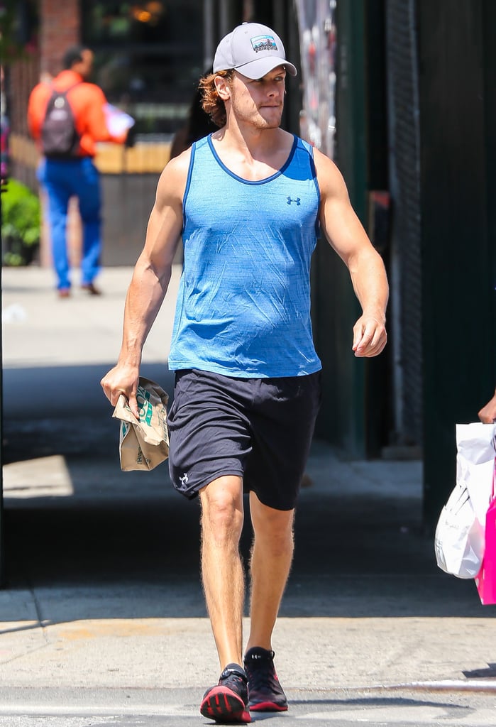 Sam Heughan Out in NYC July 2016 | POPSUGAR Celebrity