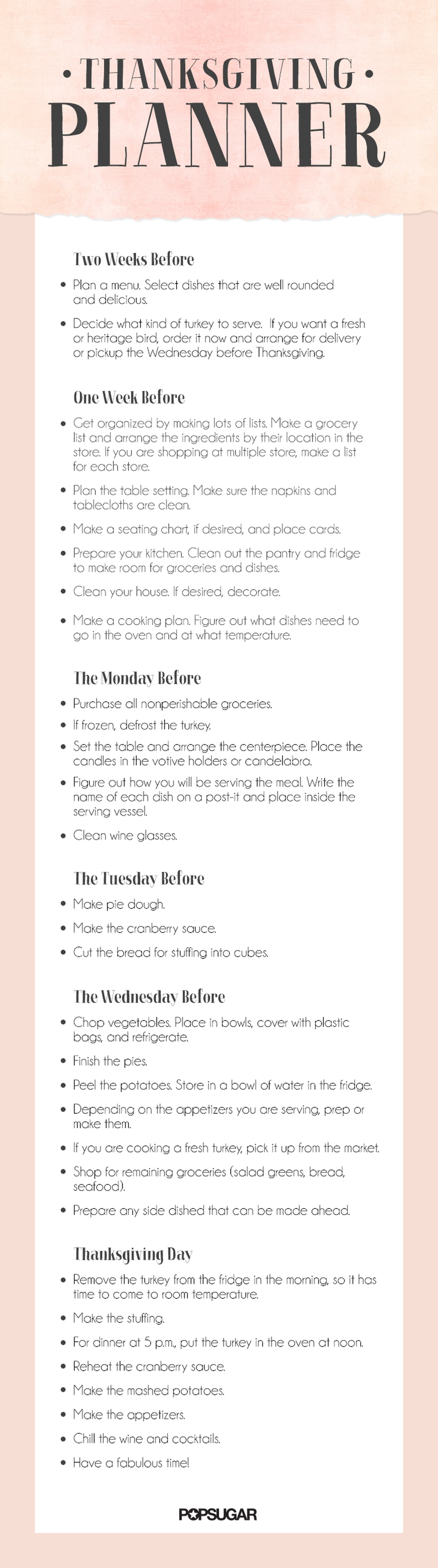 Free Thanksgiving Planner and Organizer | PS Food