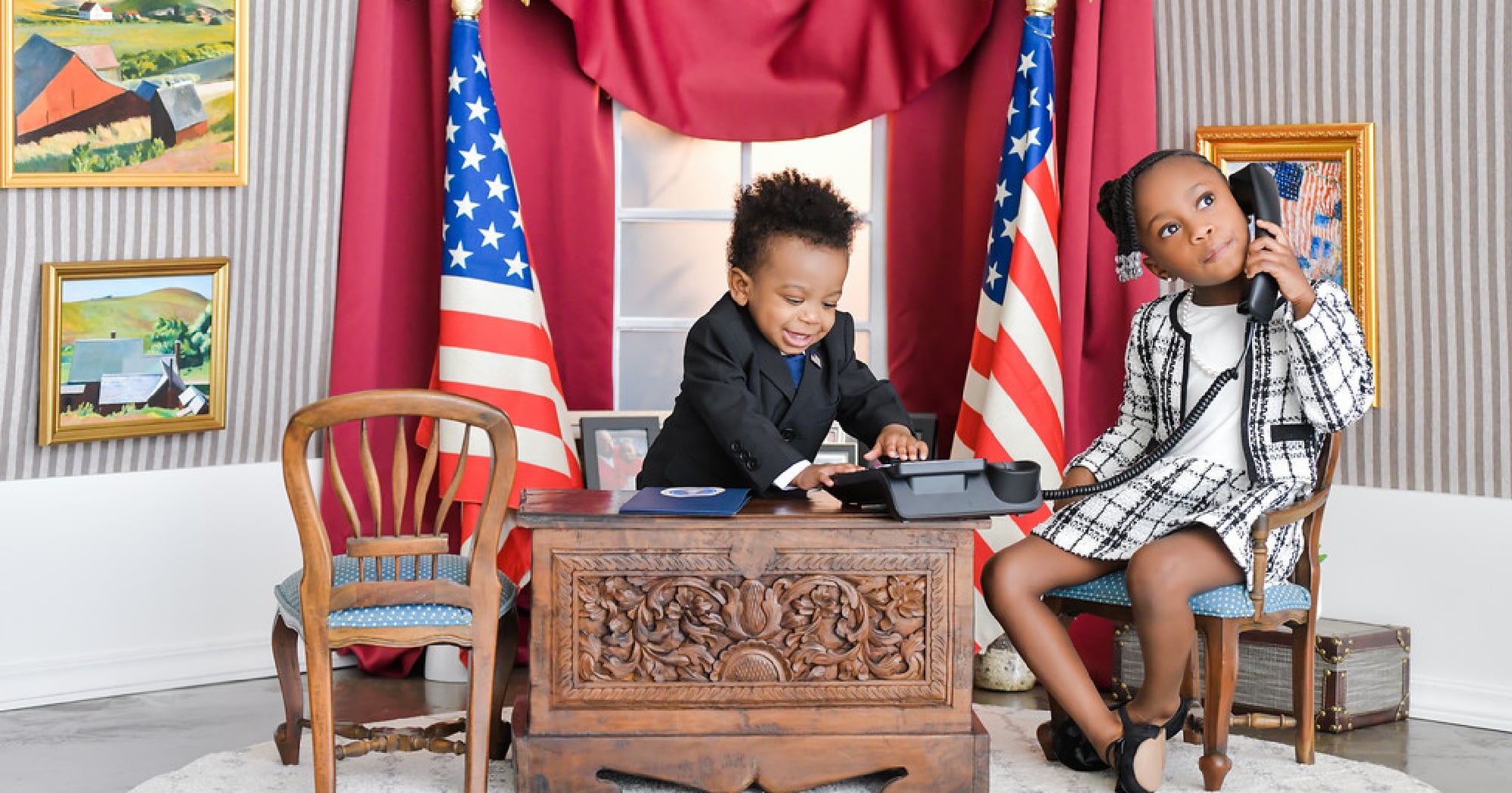 Adorable Presidential Photo Shoot With Kids | PS Family