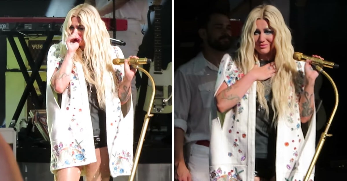 Kesha Crying During "Praying" at a Concert Video July 2018 | PS ...