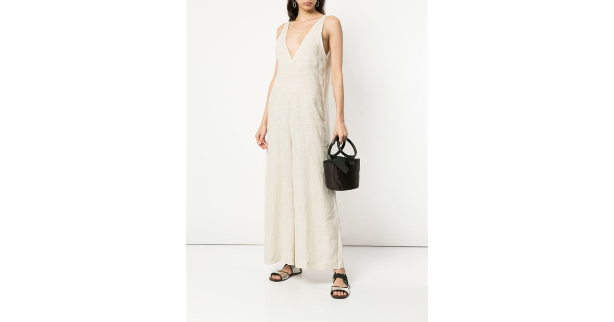 The Upside sleeveless V-neck jumpsuit | Hailey Baldwin Jumpsuit With ...