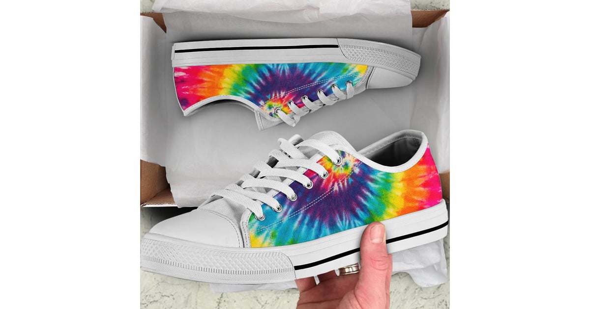 Etsy Colorful Tie Dye Spiral Sneakers Best Tie Dye Sneakers 2020