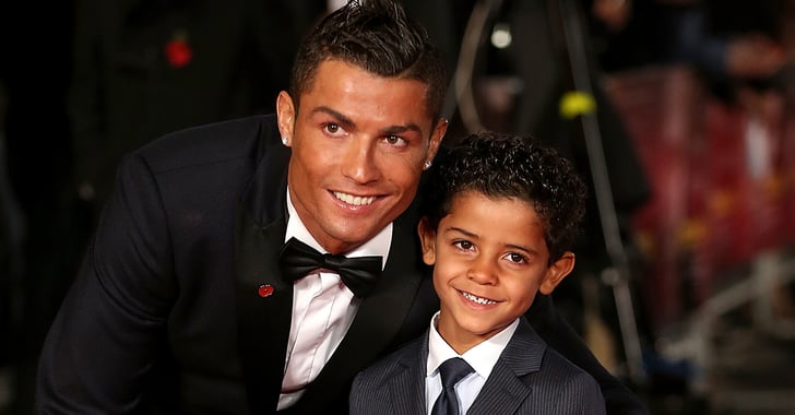 Cristiano Ronaldo and His Son at the Premiere of Ronaldo | POPSUGAR ...