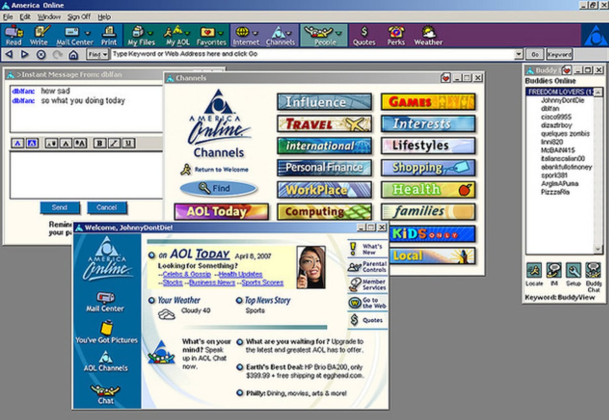 AOL in the '90s | PS Tech