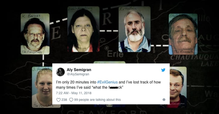 Reactions to Evil Genius on Netflix | POPSUGAR Entertainment