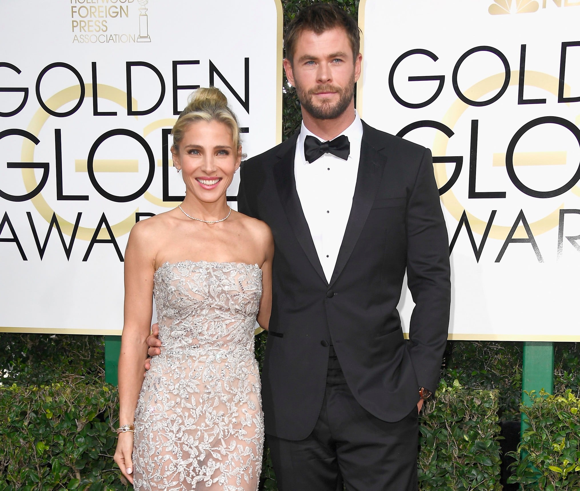 Chris Hemsworth and Elsa Pataky at the 2017 Golden Globes | PS Celebrity