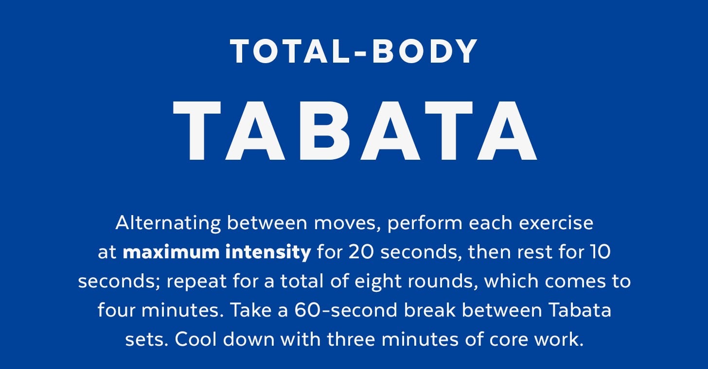 Printable 20-Minute Tabata Workout | POPSUGAR Fitness