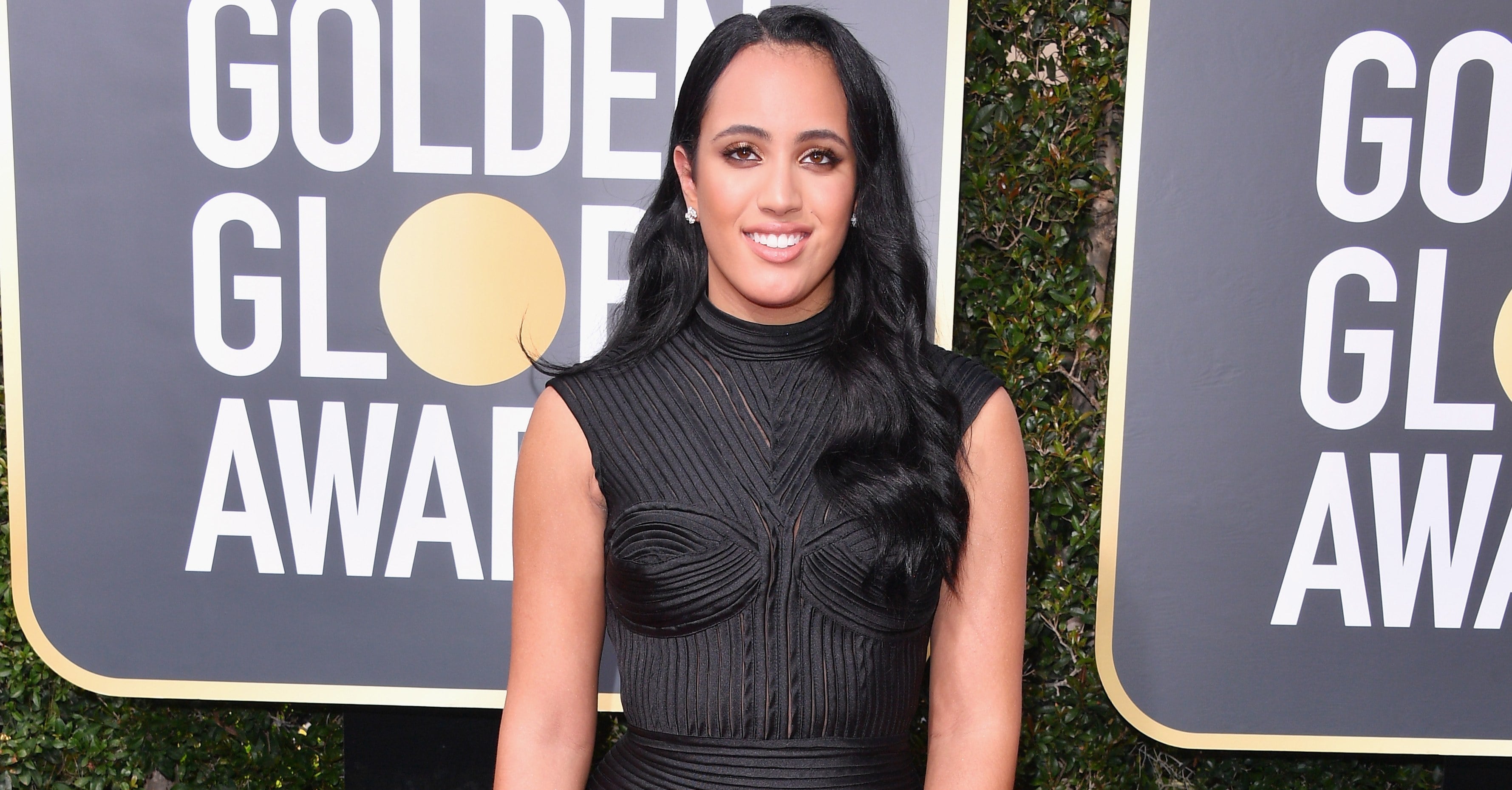 Dwayne Johnson and Simone Johnson at the 2018 Golden Globes | PS Celebrity