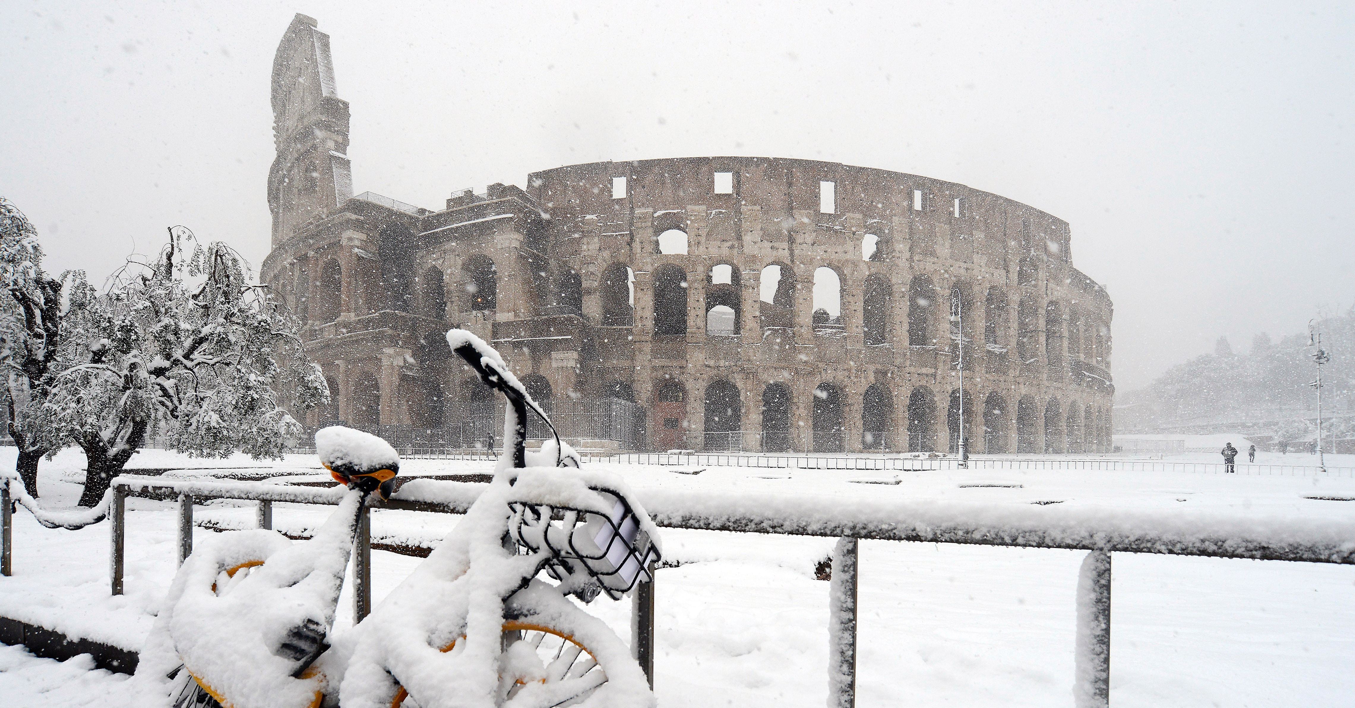 Rome Snow Photos | PS News