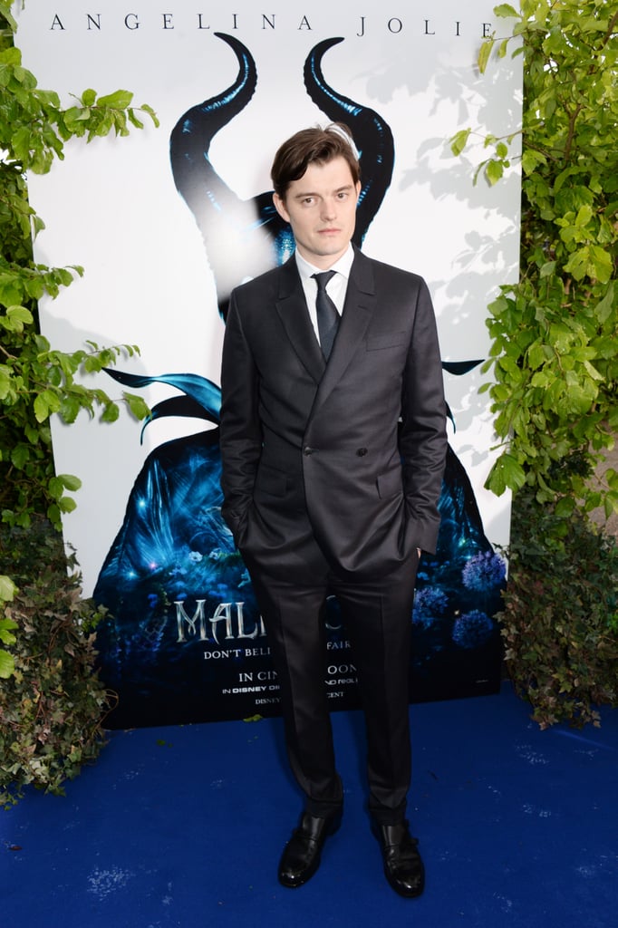 Star Sam Riley posed. | Angelina Jolie and Brad Pitt at Maleficent ...