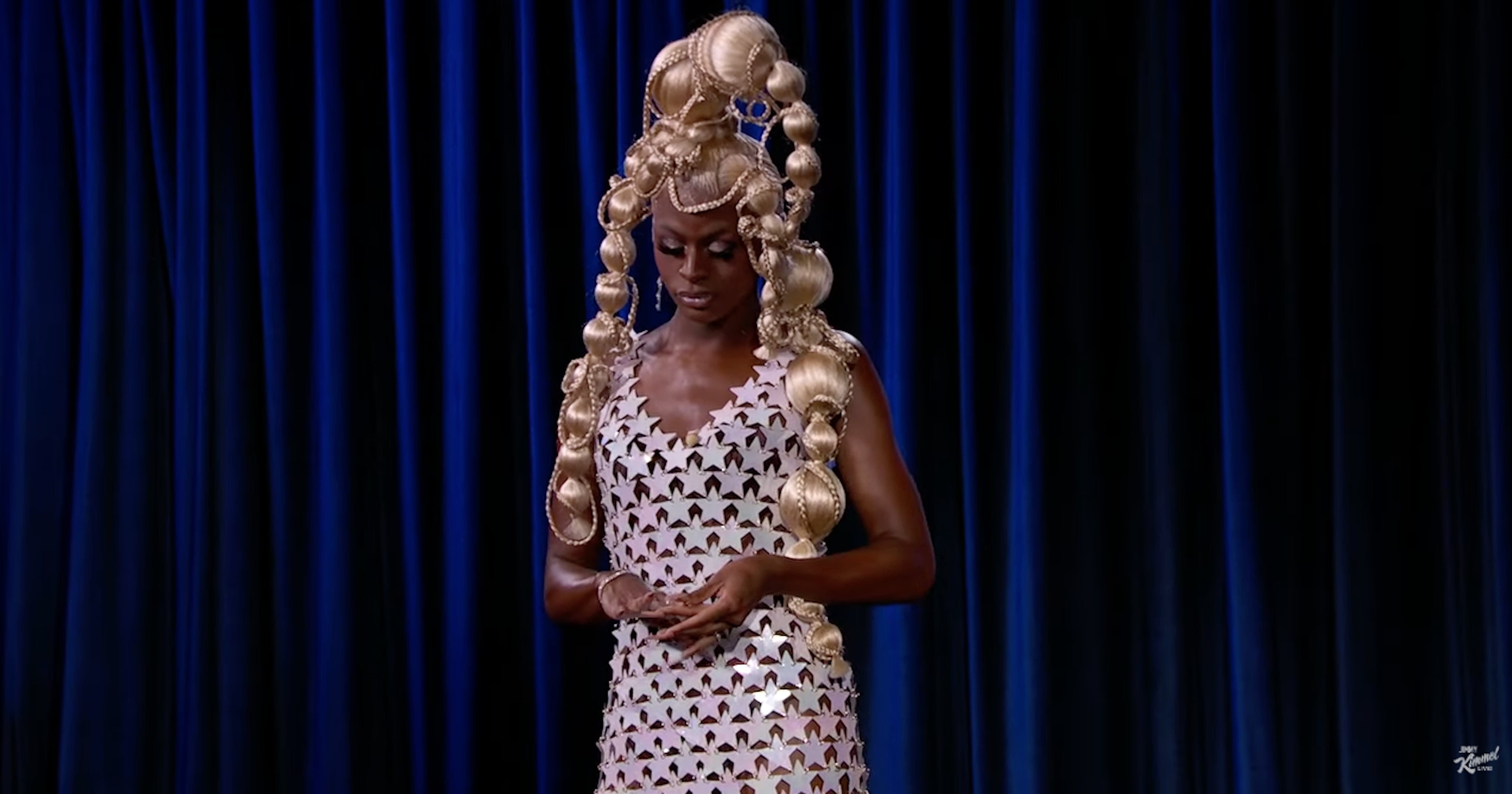 Drag Race Superstar Symone Wears a Paco Rabanne Star Dress | PS Fashion