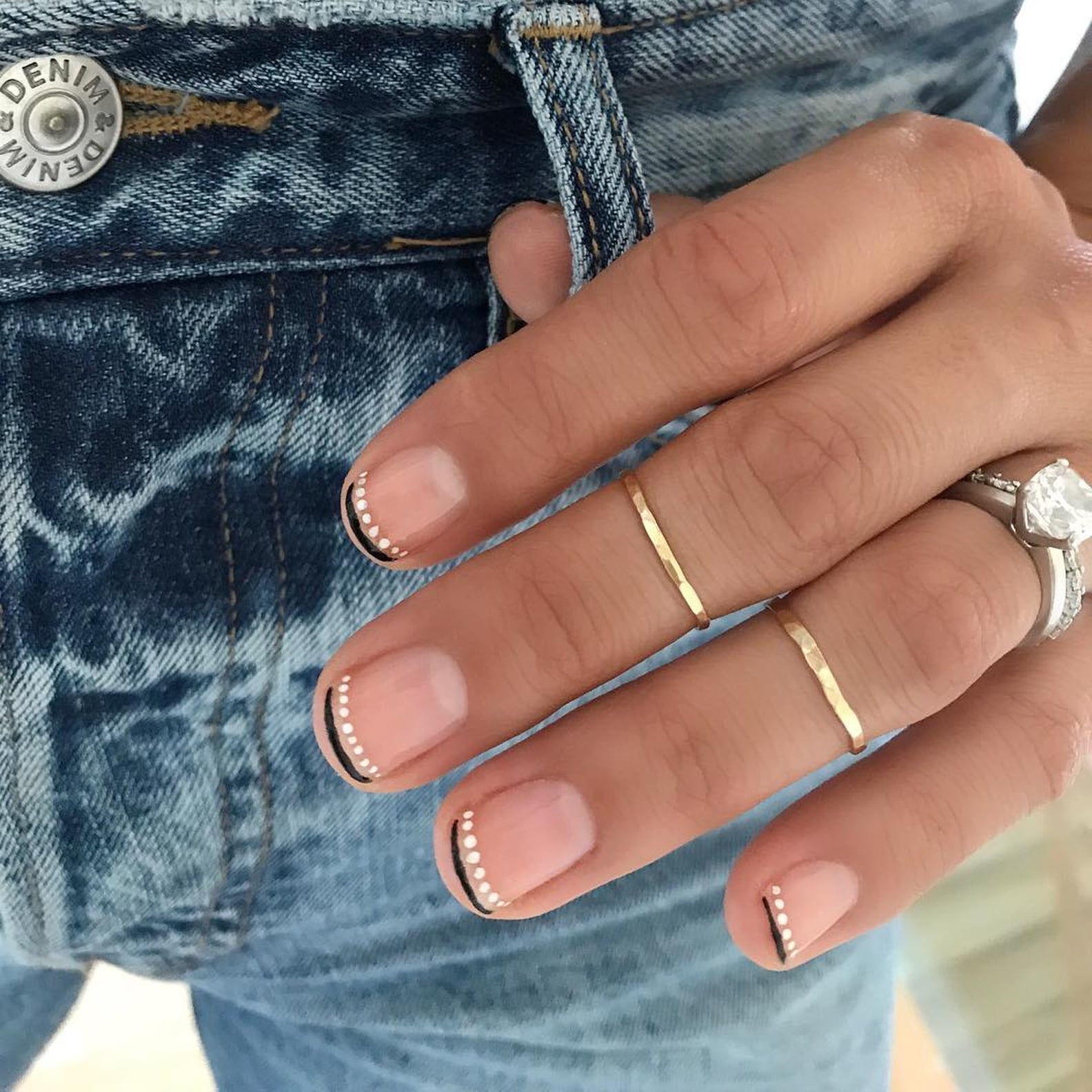 French Moon Nail Art Is the New French Manicure | PS Beauty