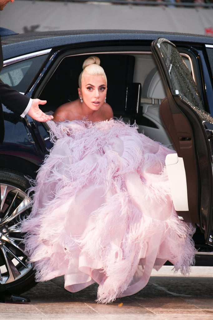 Lady Gaga Pink Valentino Dress at Venice Film Festival | POPSUGAR ...