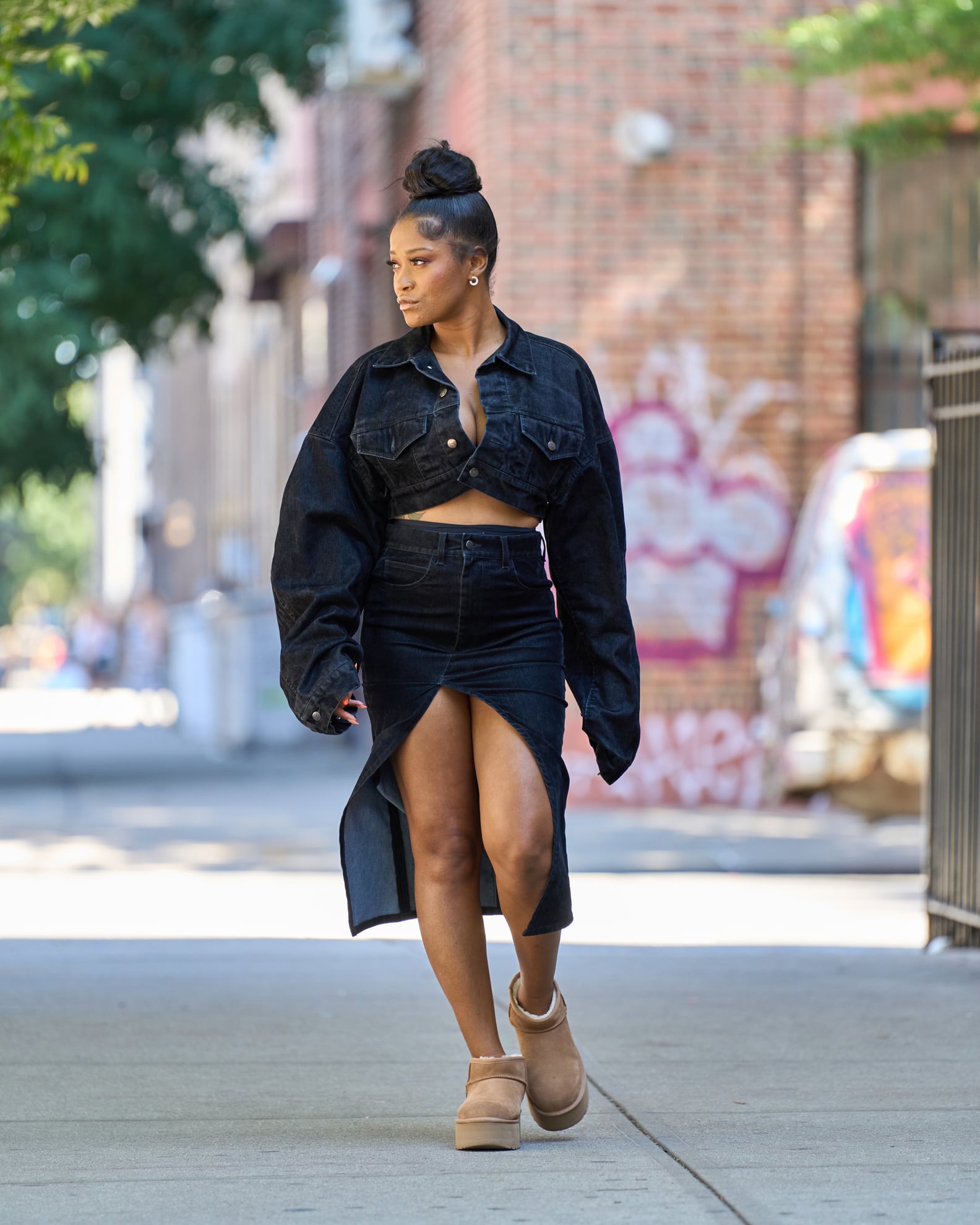 Keke Palmer Struts in Low-Rise UGGs at NYFW | Photos | PS Fashion