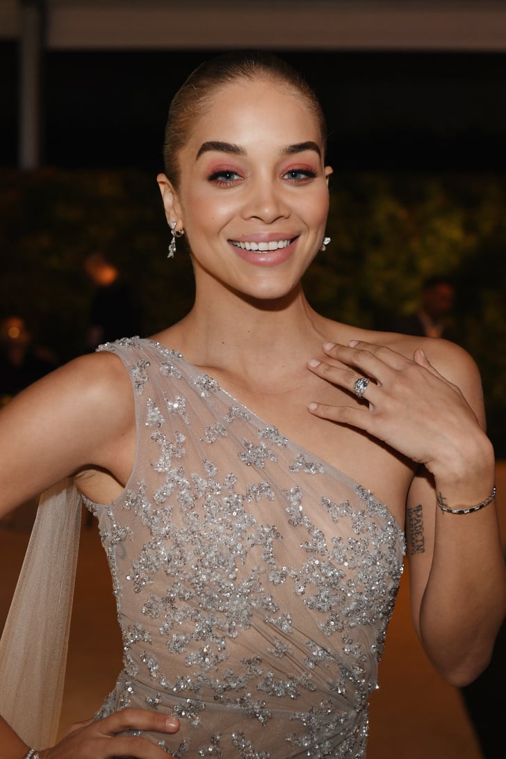 Jasmine Sanders at the 2019 Elton John AIDS Foundation Academy Oscars ...