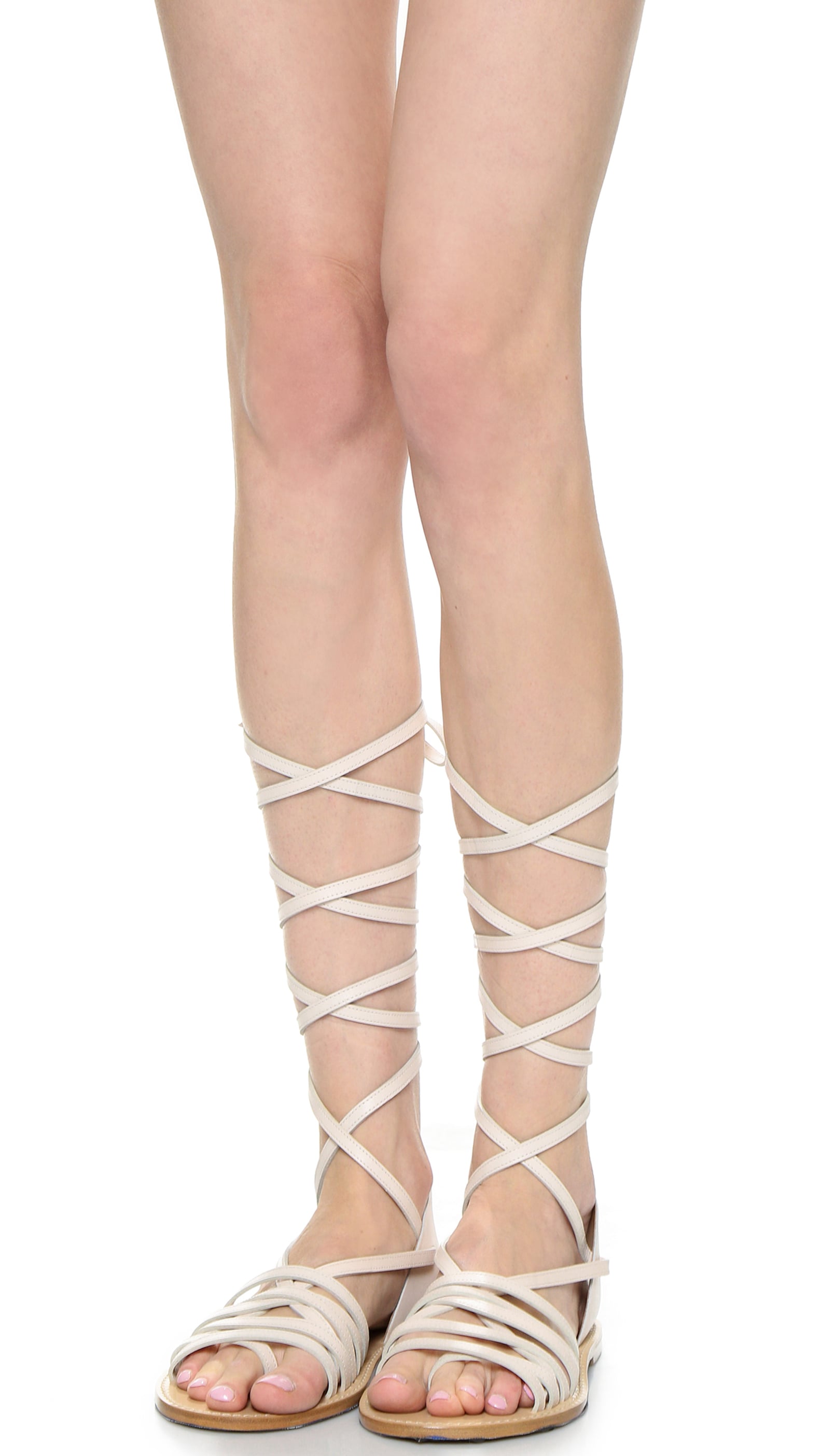 Knee-High Gladiator Sandals | PS Fashion