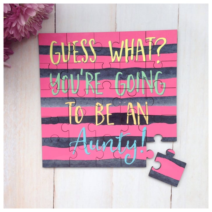 Pregnancy Announcement Puzzle Pregnancy Announcement Gift Ideas POPSUGAR Family Photo 17