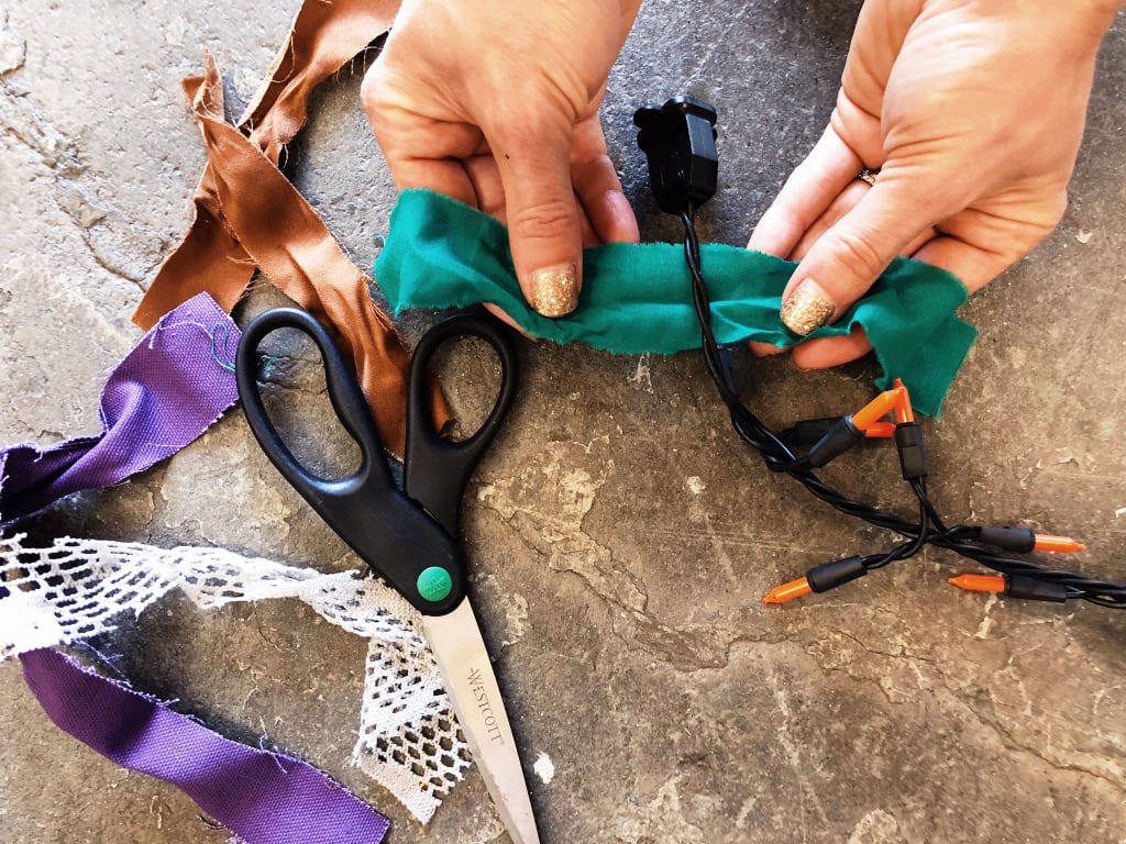 DIY Halloween Mantle Rag Garland | POPSUGAR Home