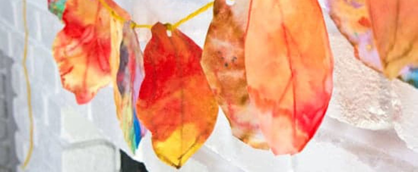 Coffee Filter Fall Leaves Art Project For Kids | POPSUGAR Family