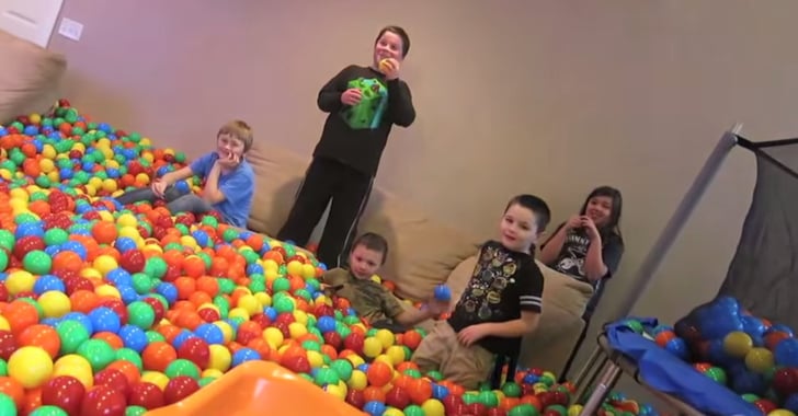 Dad Turns House Into Giant Ball Pit | POPSUGAR Family