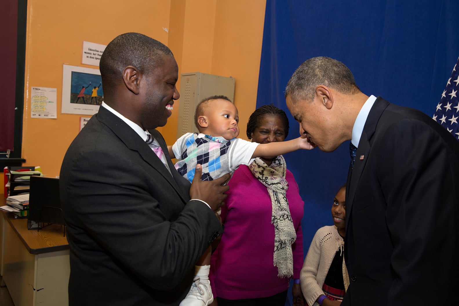 President Barack Obama's Best Pictures With Kids | POPSUGAR Celebrity