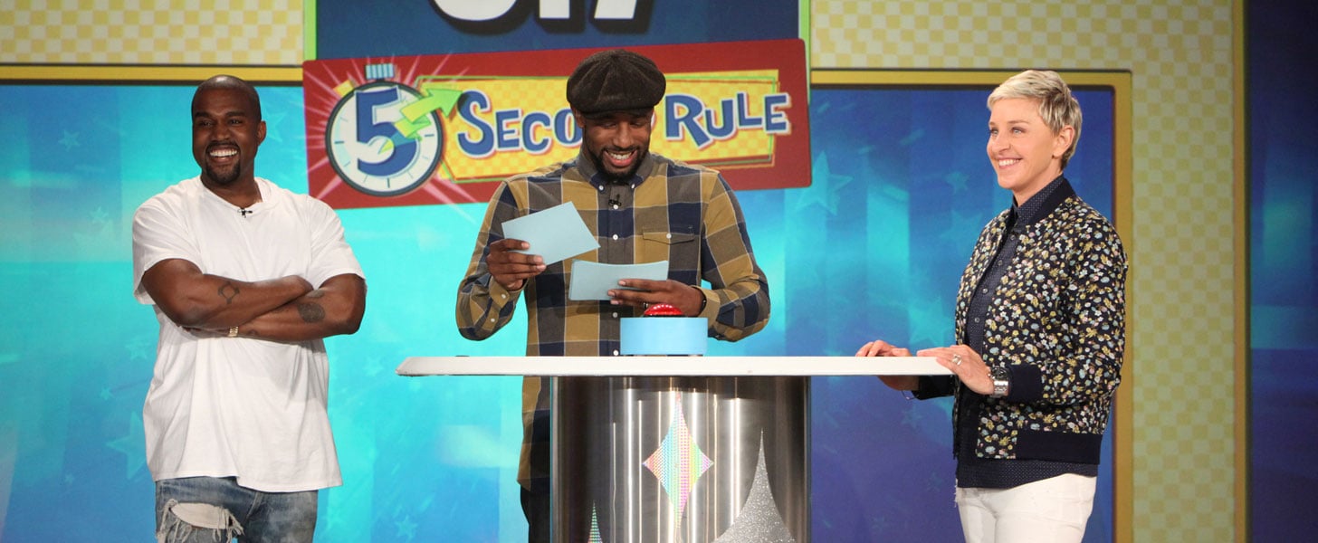 Kanye West 5 Second Rule on Ellen May 2016 | PS Celebrity