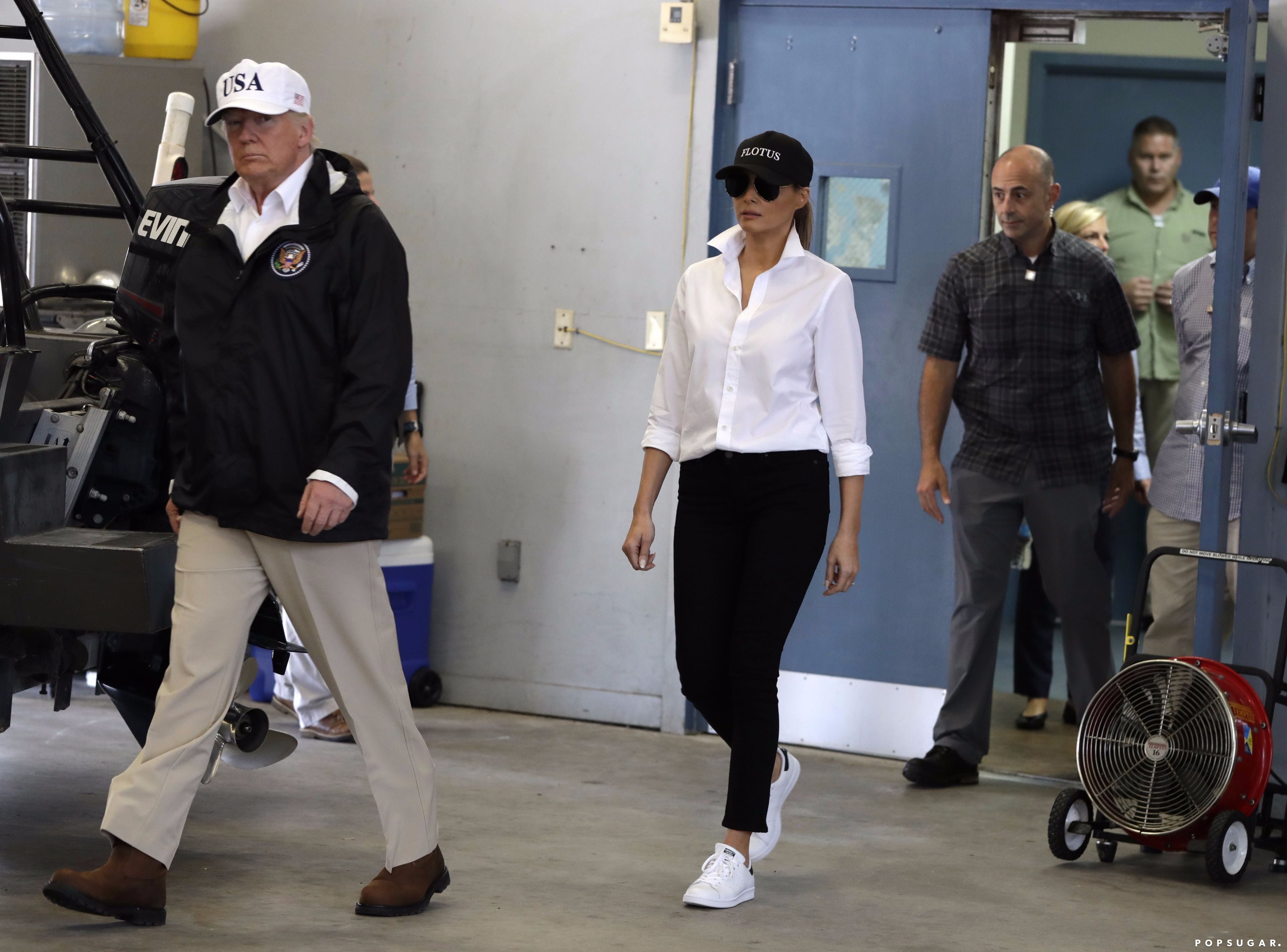 Melania Trump in Adidas Stan Smith Sneakers | POPSUGAR Fashion